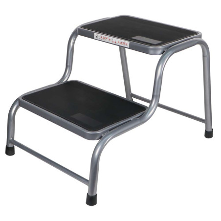 LY002 STEEL 2 STEPS STOOL GREY