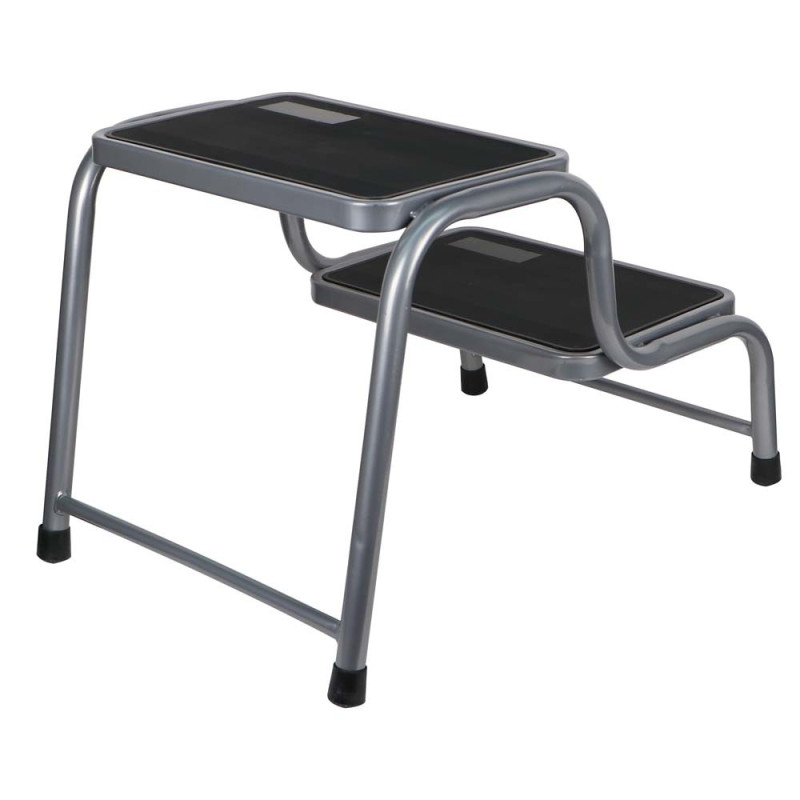 LY002 STEEL 2 STEPS STOOL GREY