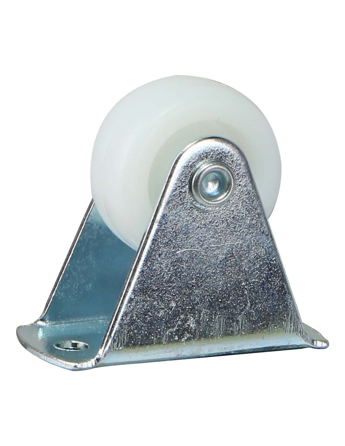 193025 CASTER WHEEL PLASTIC WHITE FIXED 1"