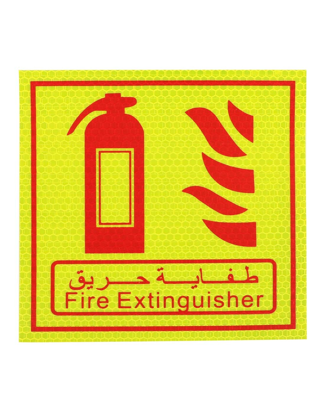 FIRE EXTINGUISHER STICKER 15 x 15 CM