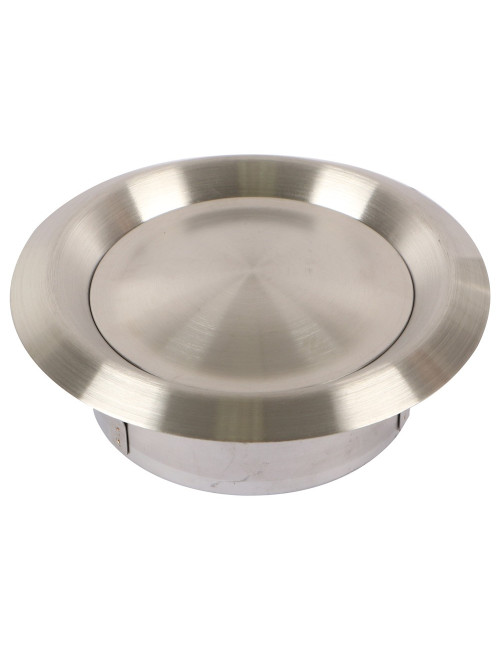 SS-VS S.S ROUND EXTERNAL VENT LOUVER 125 MM