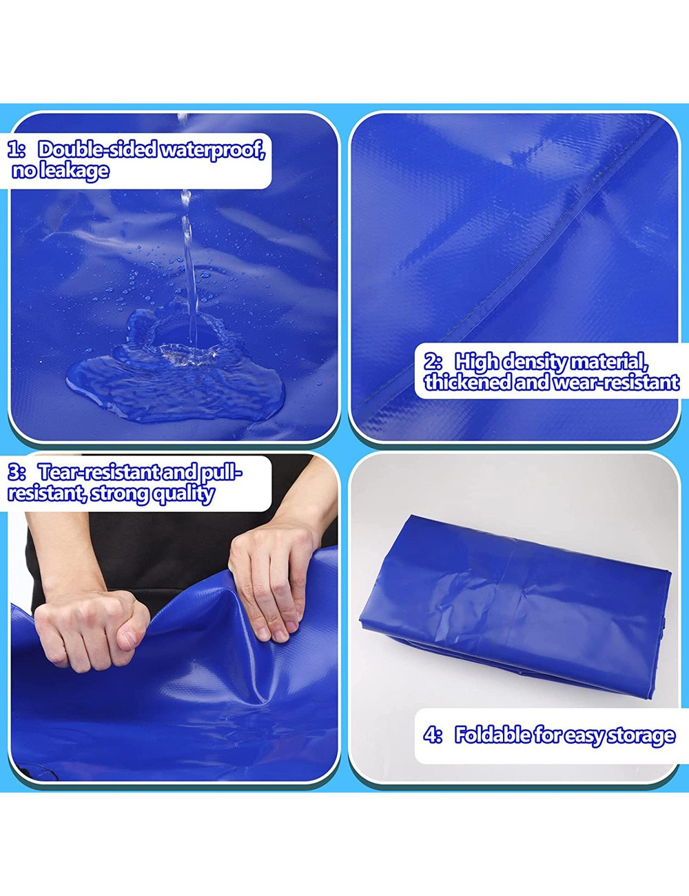 PVC WATER BAG 2000L 200×100×100CM 0.9MM
