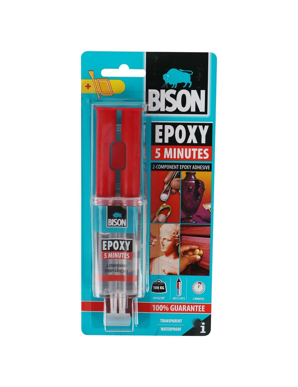 BISON PLASTIC ADHESIVE EPOXY 24 ML