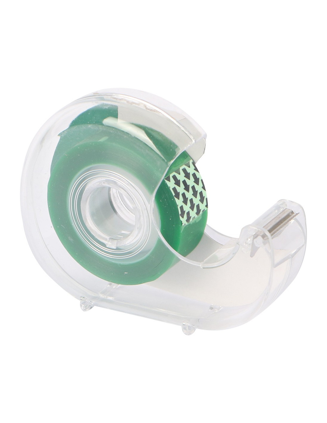 NEON INVISIBLE TAPE GREEN WITH DISPENSER 3/4" X 25 MTR