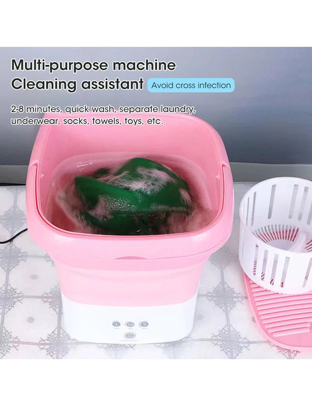 FOLDABLE PORTABLE WASHING MACHINE