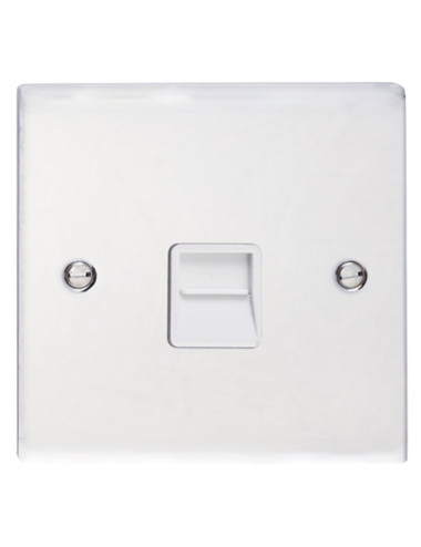 PCW CAT6 PJ45 SCAME MODERNA SINGLE COMPUTER SOCKET CHROME