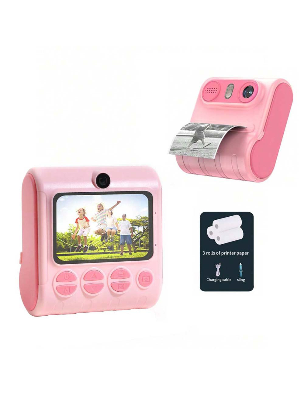 LK-001 كاميرا تصوير مع طباعة مع 2 رول اسبير