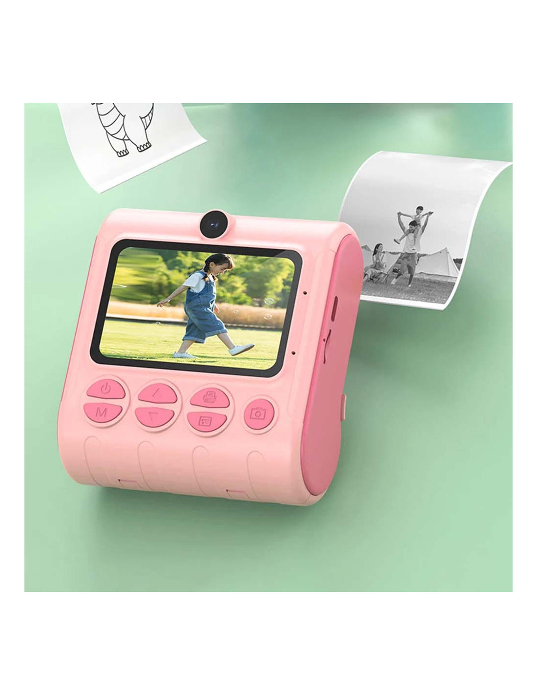 LK-001 كاميرا تصوير مع طباعة مع 2 رول اسبير