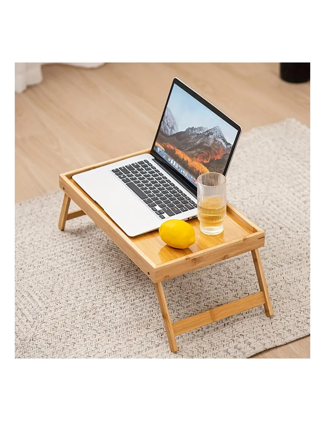 2IN1 WOODEN BAMBOO MULTI-PURPOSE TABLE