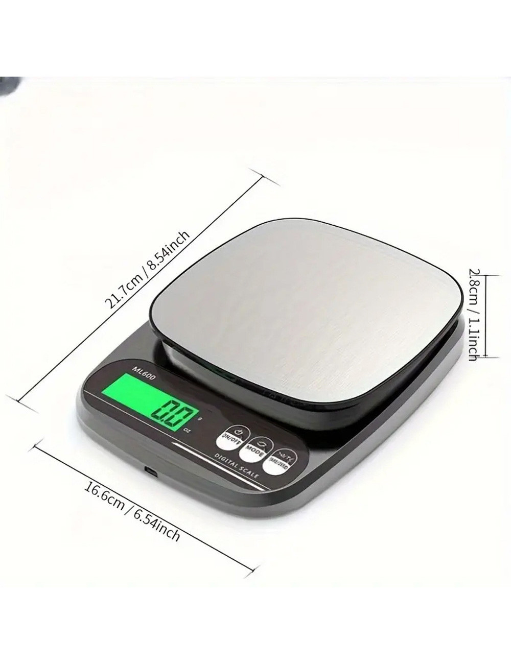 HG-K07 DIGITAL SQUARE SCALE KITCHEN 3 DIGITS 3KG