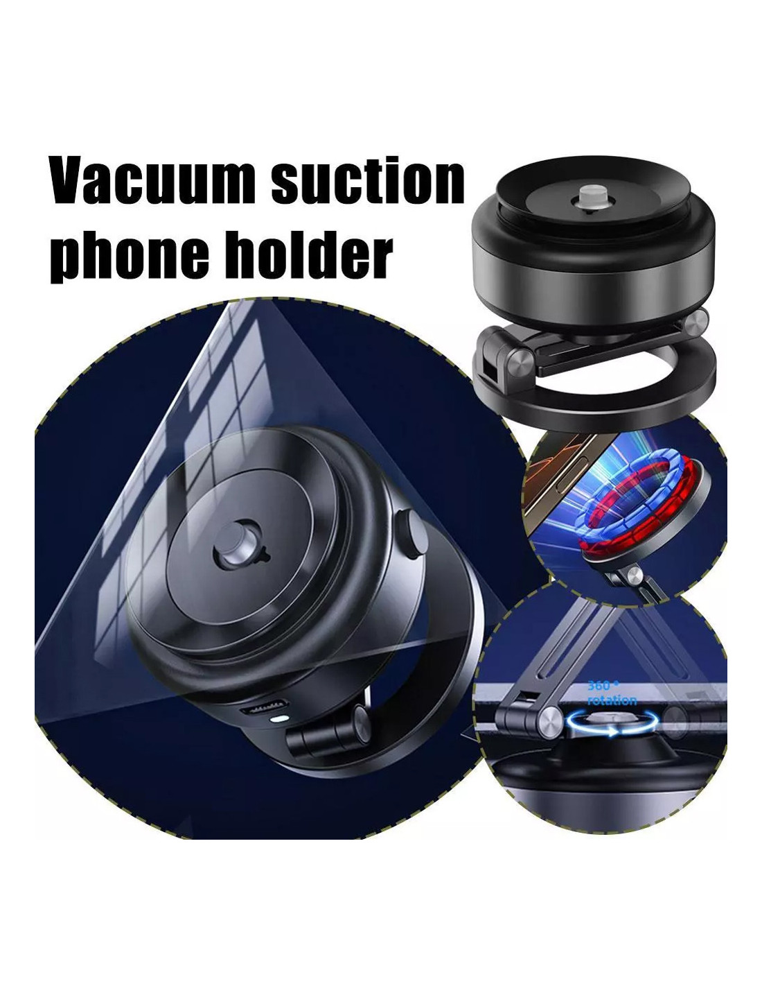 SMART VACUUM SUCTION PHONE HOLDER
